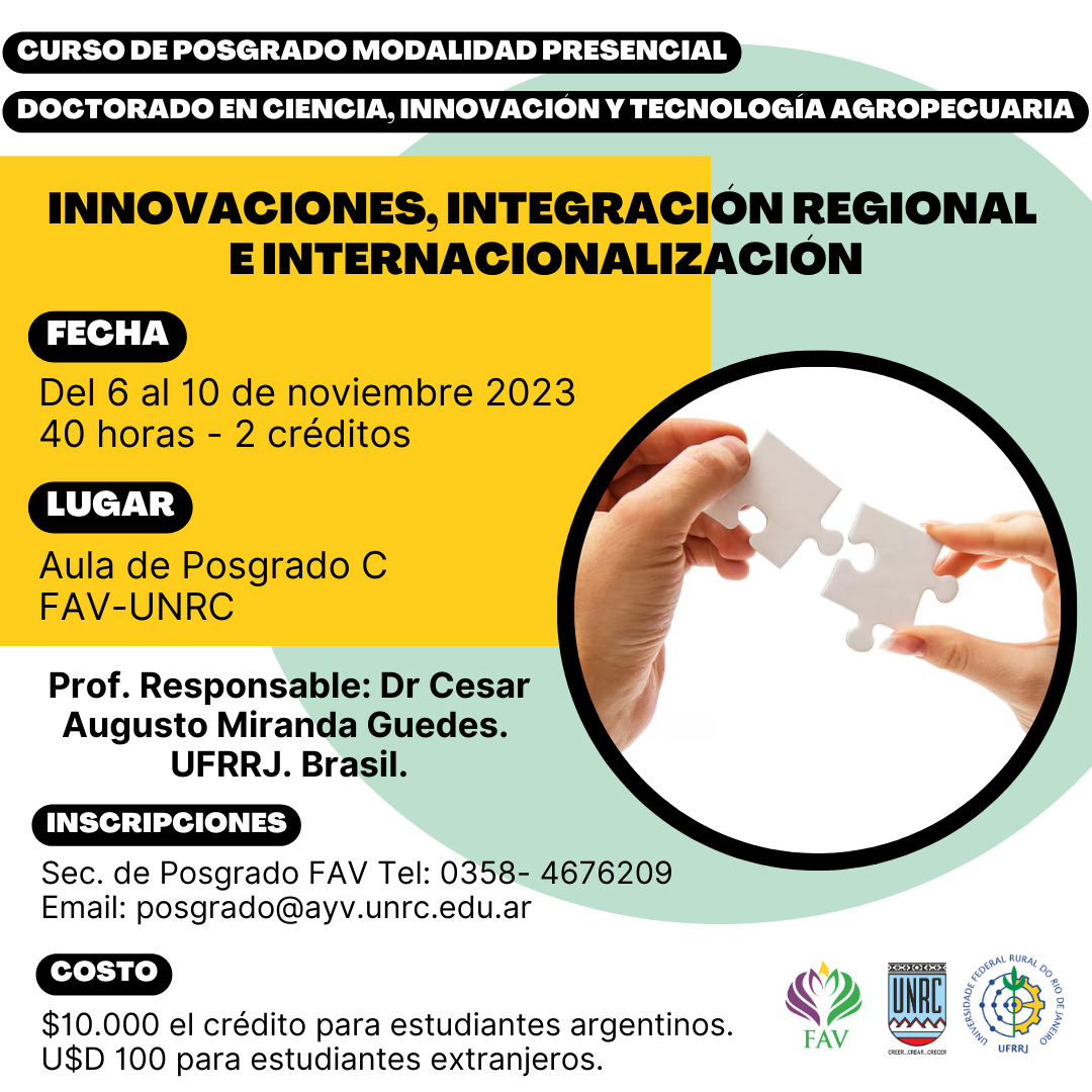 Curso De Posgrado Sobre Innovaciones Integración Regional E